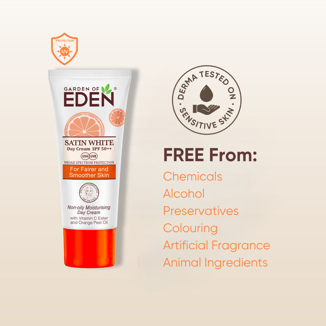 Buy Sunscreen in Malaysia | Satin White Day Cream | Garden of EDEN