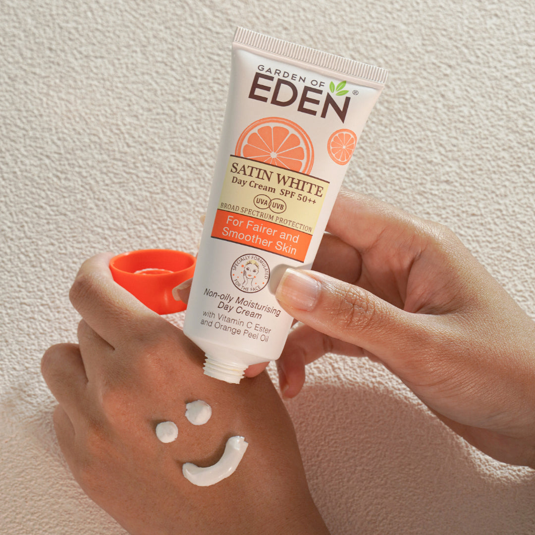 Buy Sunscreen in Malaysia | Satin White Day Cream | Garden of EDEN